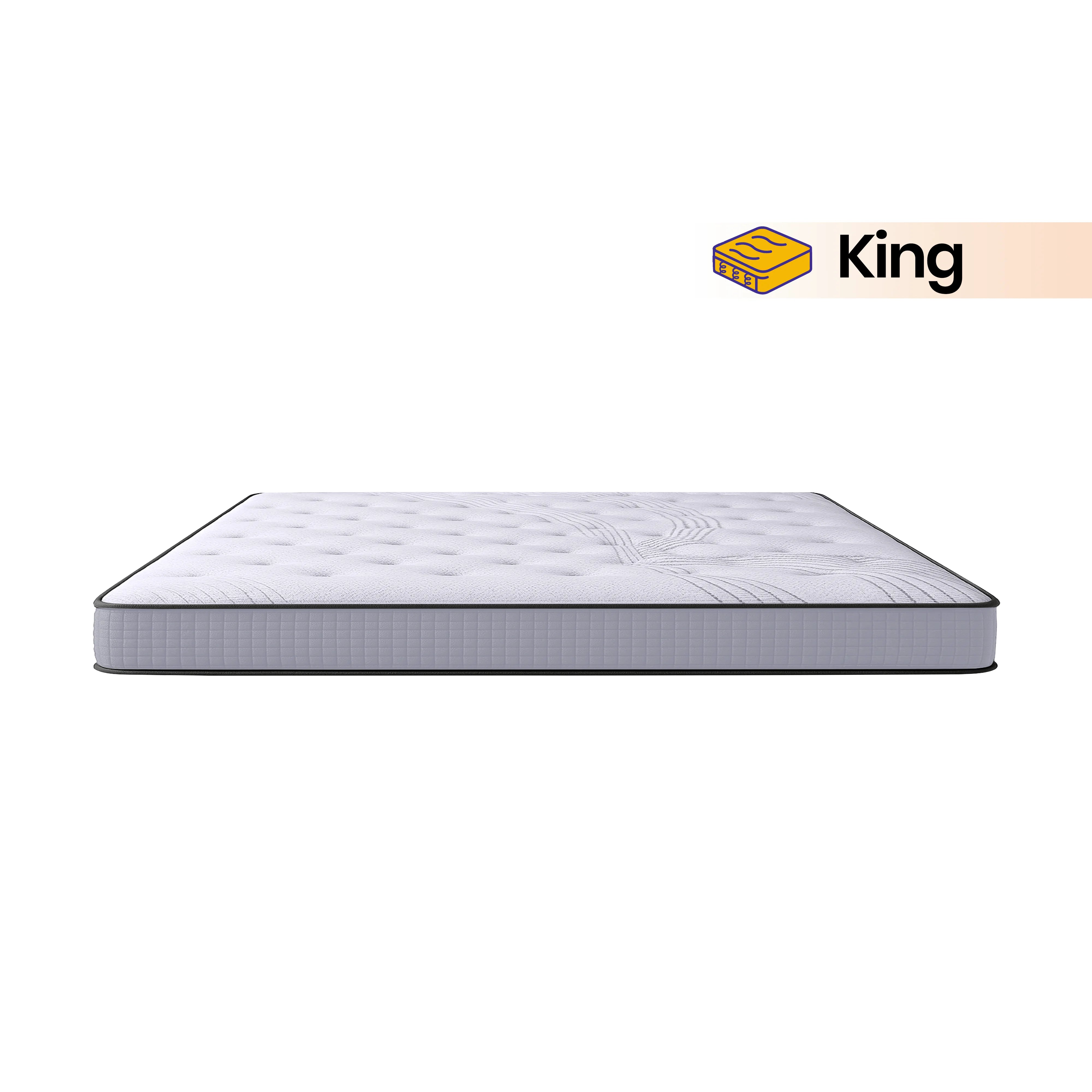 Premium Spring Mattress King Bed (78 x 72 x 6 Inches) – Zior